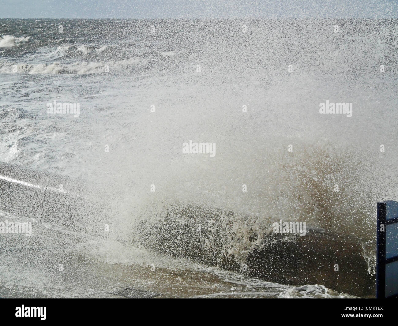 Blackpool, UK. 3rd Nov 2013. Strong Winds at the seaside resort of ...