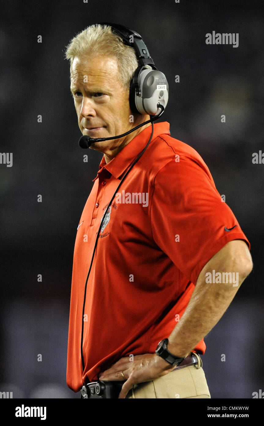 San Diego, CA, USA. 2nd Nov, 2013. New Mexico Lobos head coach Bob ...