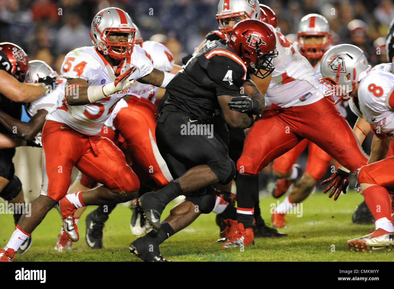 San Diego, CA, USA. 2nd Nov, 2013. San Diego State Aztecs running back ...