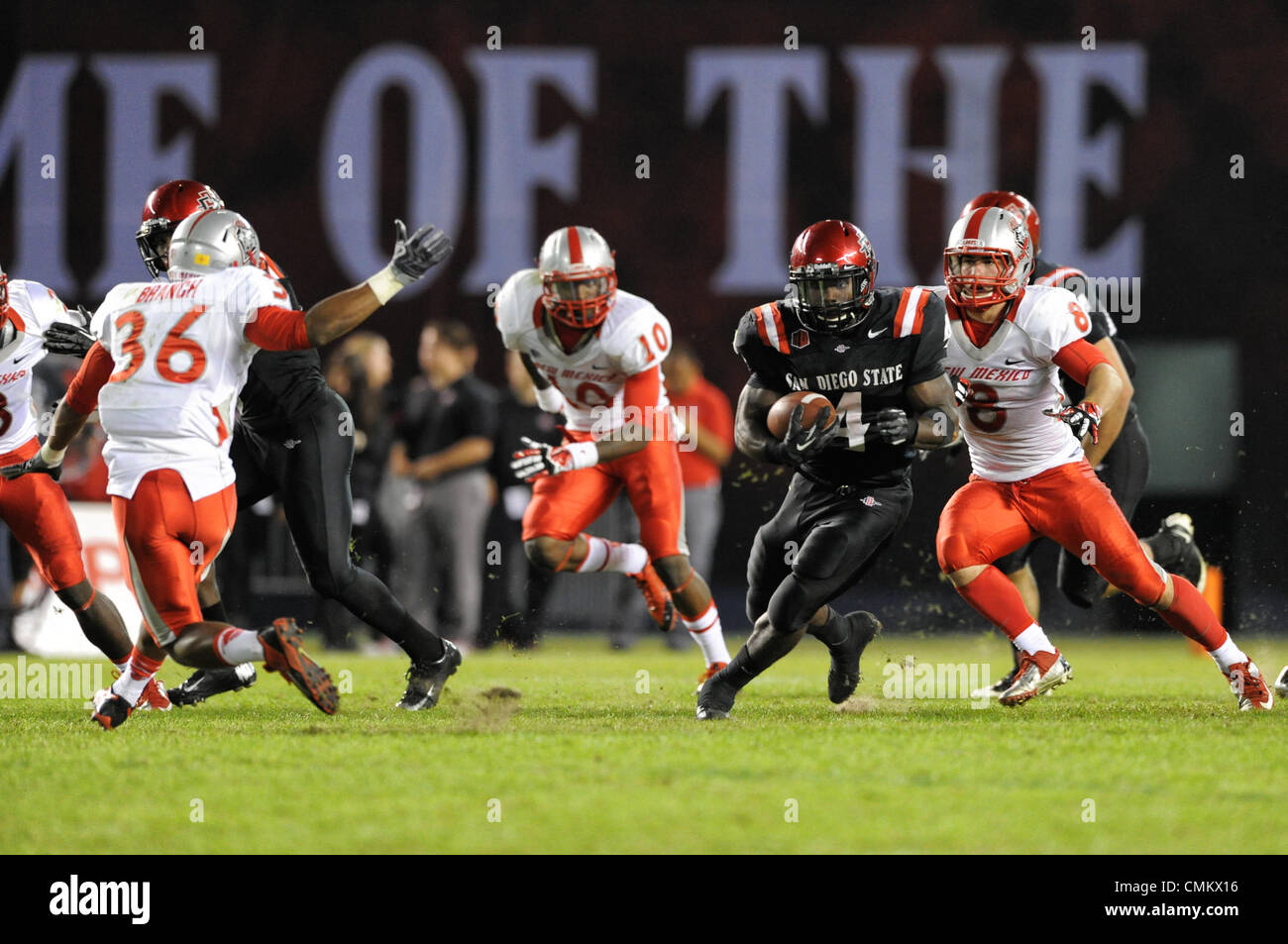 San Diego, CA, USA. 2nd Nov, 2013. San Diego State Aztecs running back ...