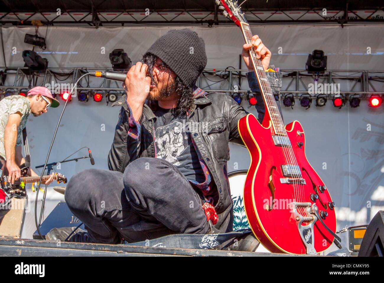 New Orleans, Louisiana, USA. 2nd Nov, 2013. JORDAN COOK of 'Reignwolf ...