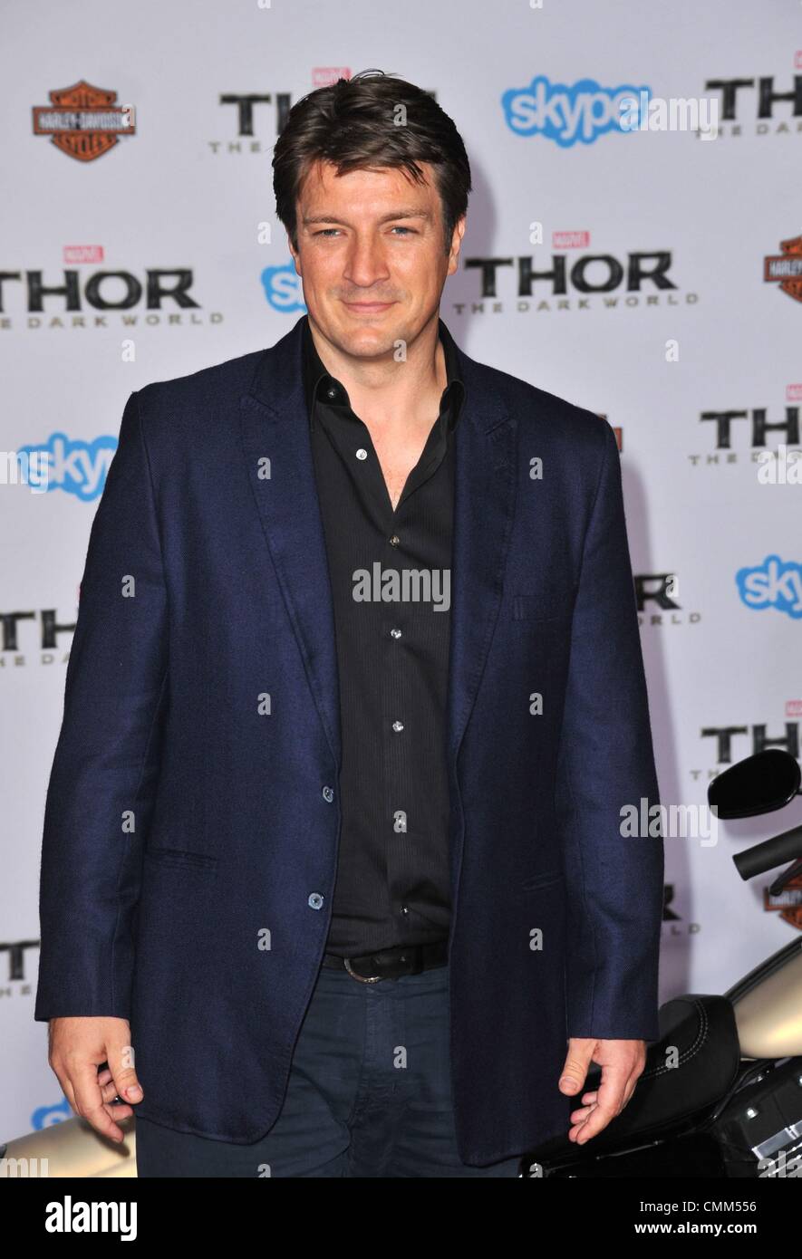 Los Angeles, CA, USA. 4th Nov, 2013. Nathan Fillion at arrivals for ...