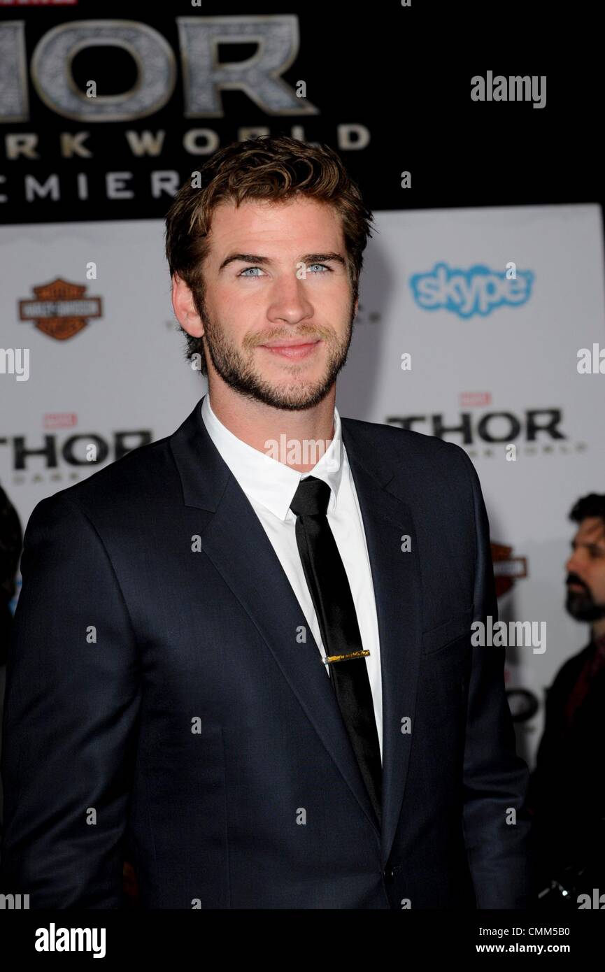 Los Angeles, CA, USA. 4th Nov, 2013. Liam Hemsworth at arrivals for ...