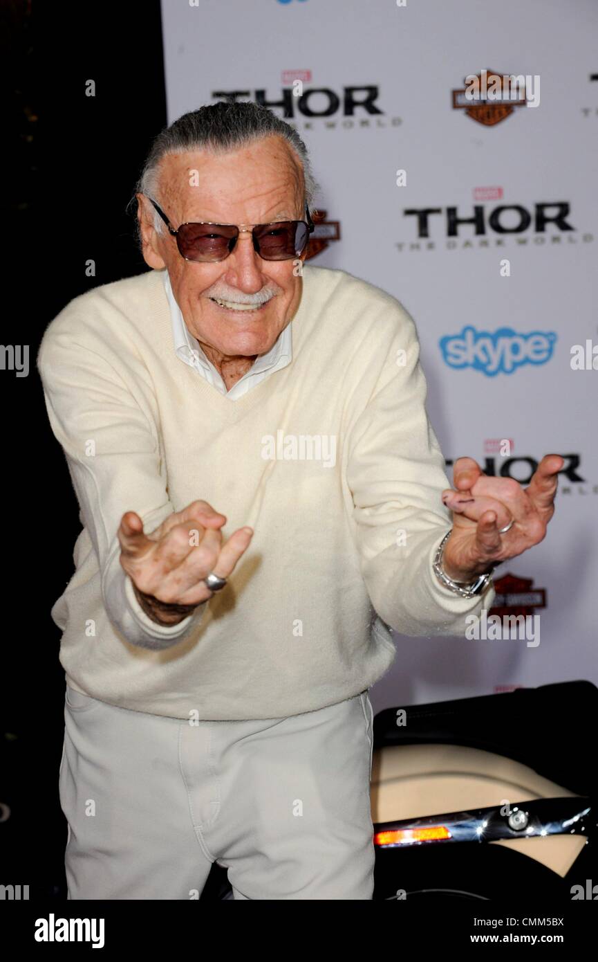 Los Angeles, CA, USA. 4th Nov, 2013. Stan Lee at arrivals for THOR: The ...