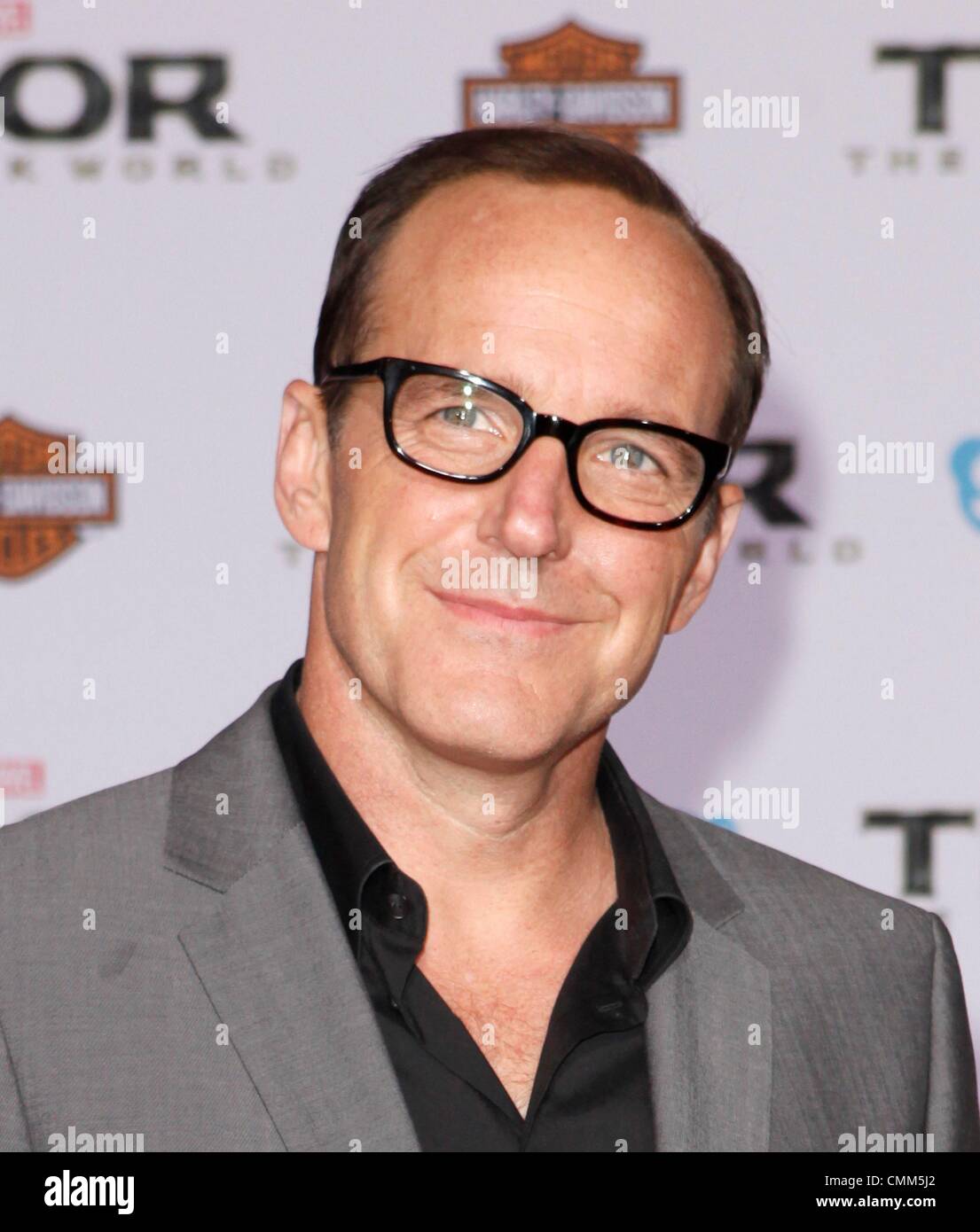 Los Angeles, CA, USA. 4th Nov, 2013. Clark Gregg at arrivals for THOR ...