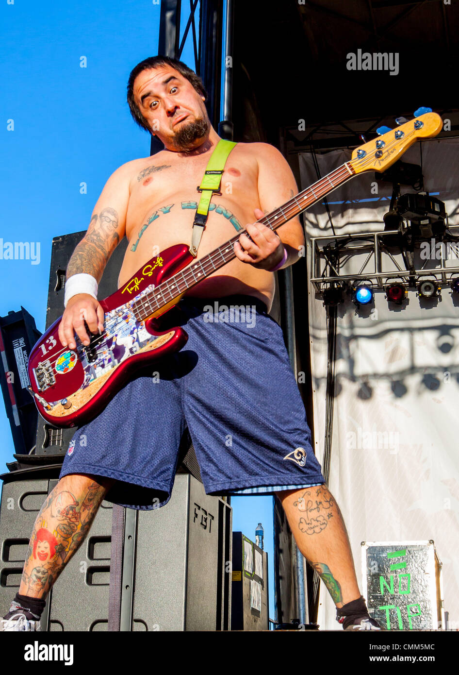 New Orleans, Louisiana, USA. 2nd Nov, 2013. Bassist IAN GRUSHKA of 'New ...