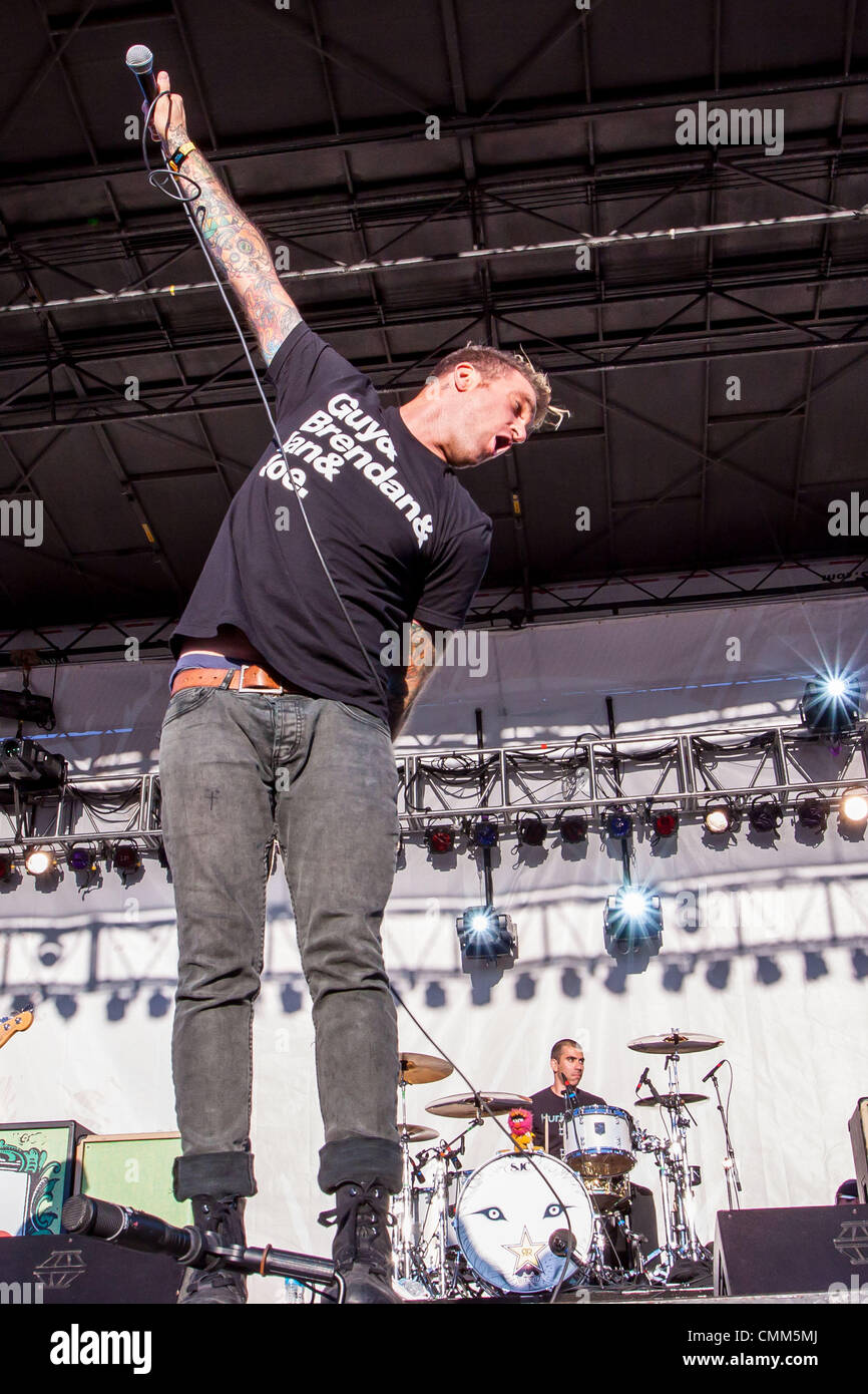 New Orleans, Louisiana, USA. 2nd Nov, 2013. Lead Singer JORDAN PUNDIK ...
