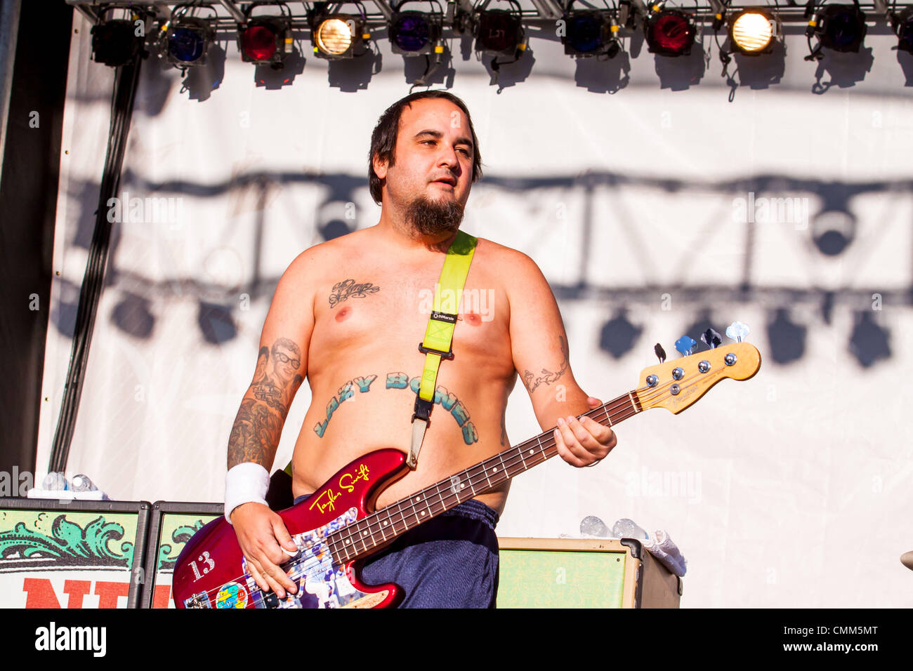 New Orleans, Louisiana, USA. 2nd Nov, 2013. Bassist IAN GRUSHKA of 'New ...