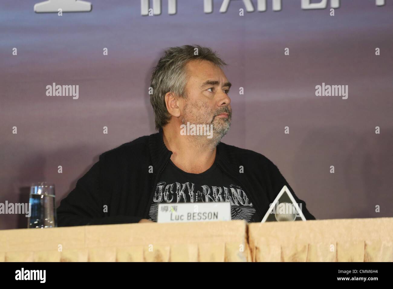 Taipei, China. 1st Nov, 2013. Director Luc Besson and producer Virginie ...
