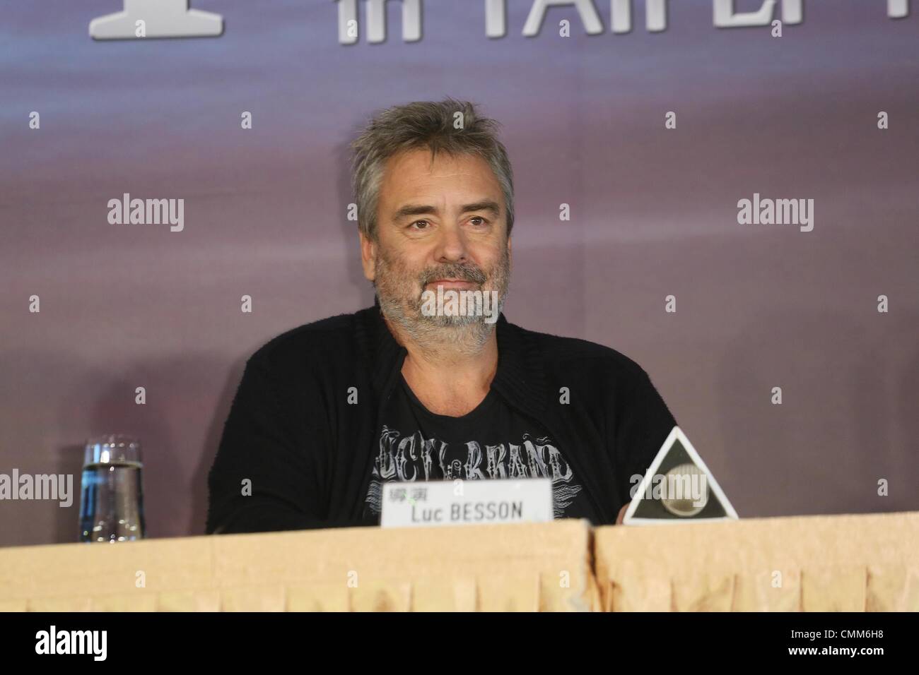 Taipei, China. 1st Nov, 2013. Director Luc Besson and producer Virginie ...