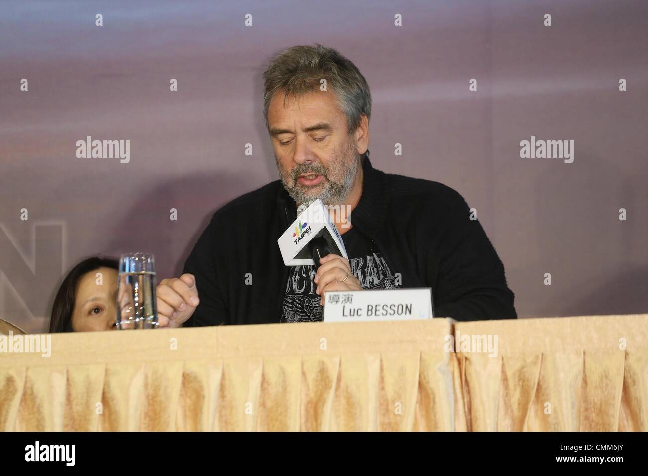 Taipei, China. 1st Nov, 2013. Director Luc Besson and producer Virginie ...