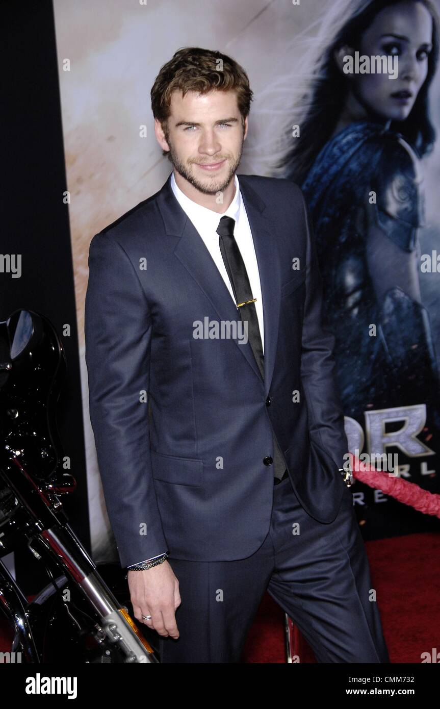 Los Angeles, CA, USA. 4th Nov, 2013. Liam Hemsworth at arrivals for ...