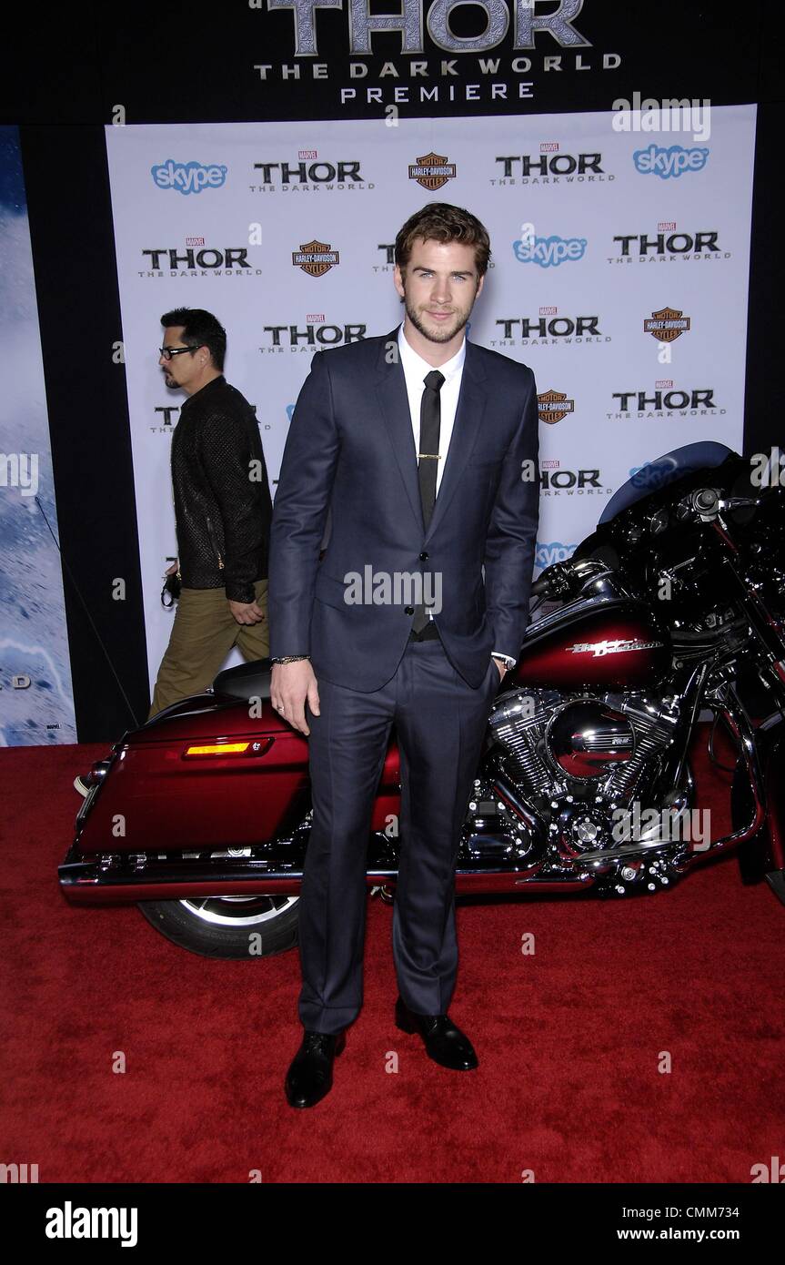 Los Angeles, CA, USA. 4th Nov, 2013. Liam Hemsworth at arrivals for ...