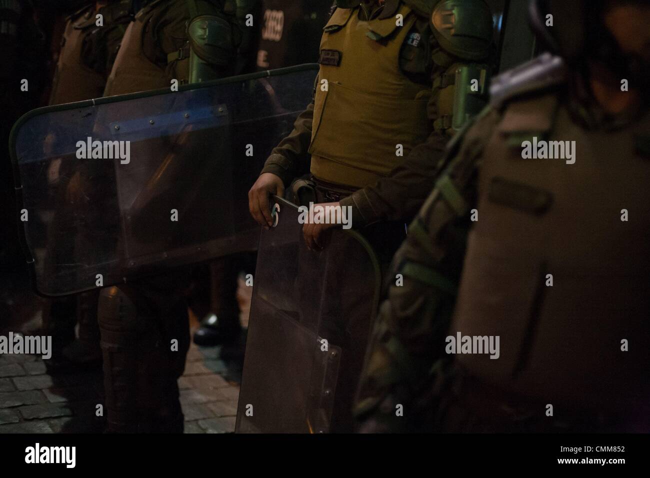 Santiago Del Chile, Chile. 4th Nov, 2013. In Santiago de Chile, about ...