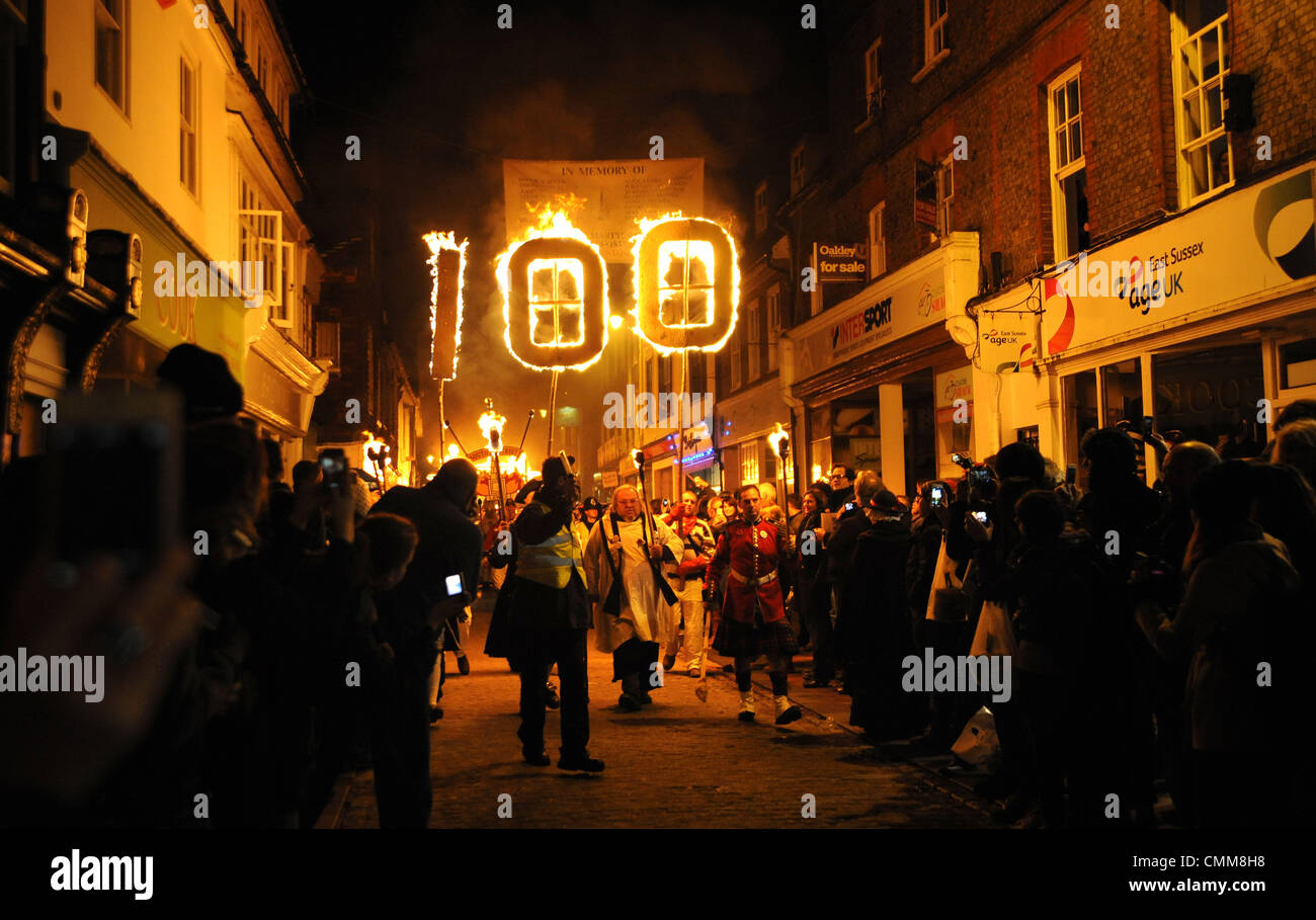 Lewes Bonfire Night Celebrations Sussex UK Stock Photo - Alamy