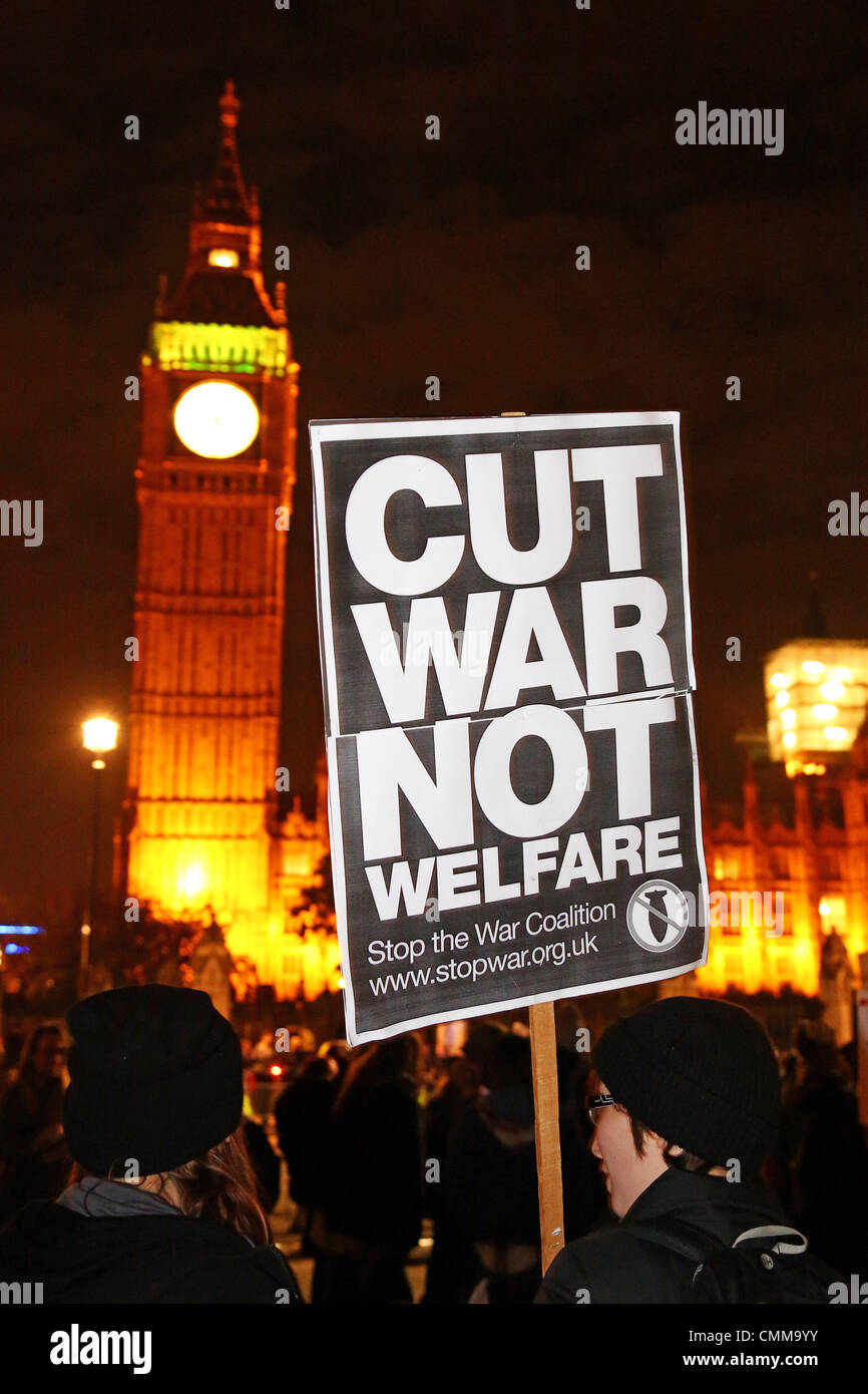London, UK. 5th November 2013. 5th November protests in Parliament ...