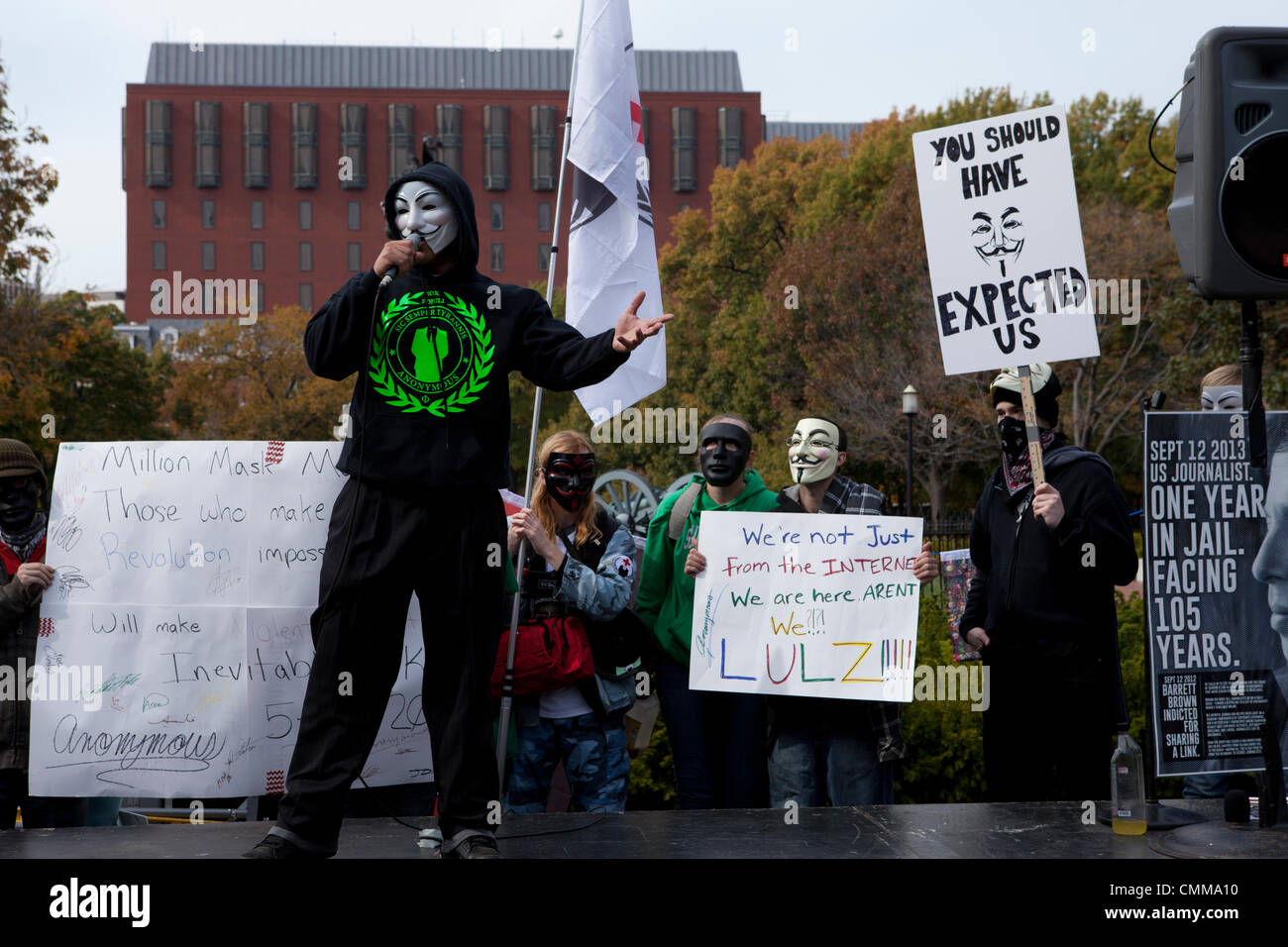 Washington, DC USA. 5th Nov, 2013. Thousands of Anonymous members and ...