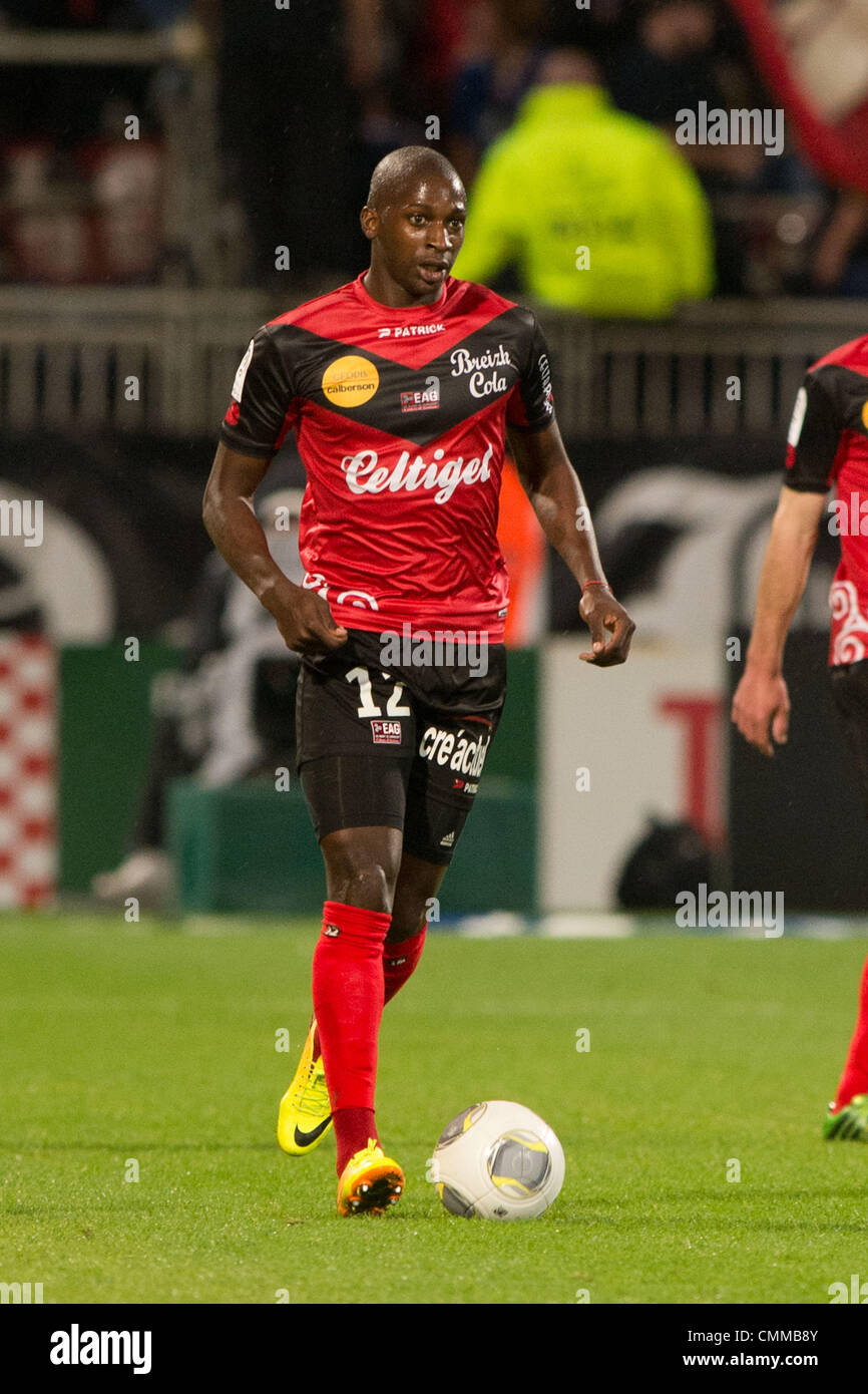Lyon, France. 2nd Nov, 2013. Younousse Sankhare (Guingamp) Football ...