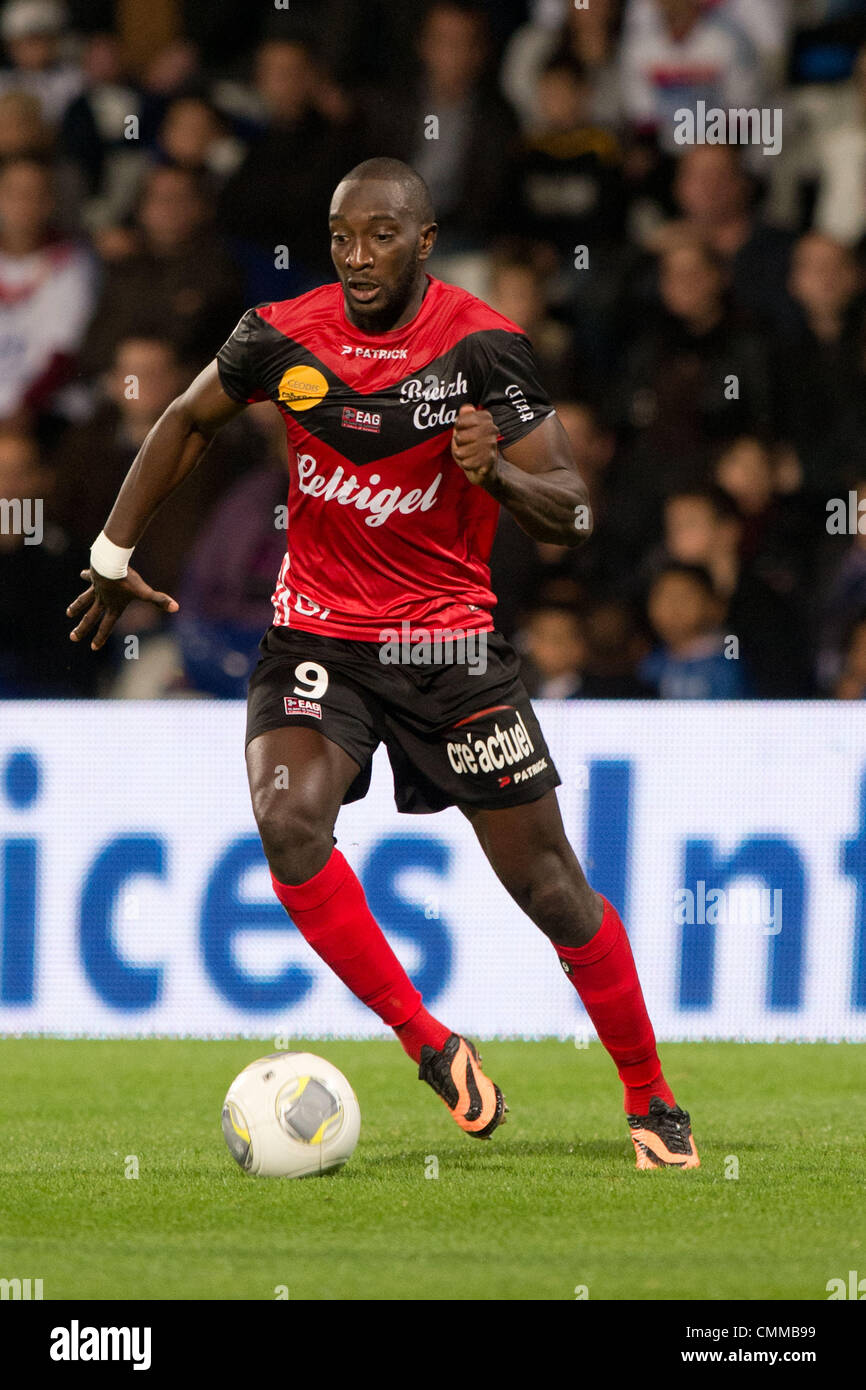Lyon, France. 2nd Nov, 2013. Mustapha Yatabare (Guingamp) Football ...