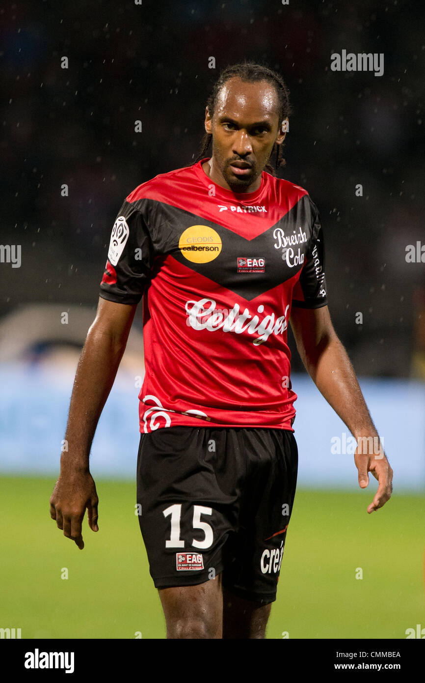 Lyon, France. 2nd Nov, 2013. Jeremy Sorbon (Guingamp) Football / Soccer ...