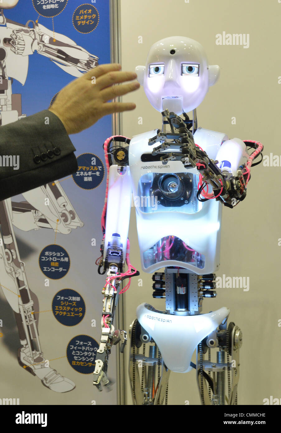 Tokyo, Japan. 6th Nov, 2013. A robot with the parallel link mechanism ...