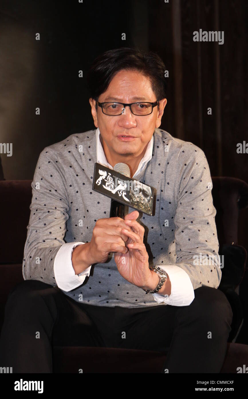 Taipei, Taiwan. 5th Nov, 2013. Actor Chen You promotes film Rigor ...