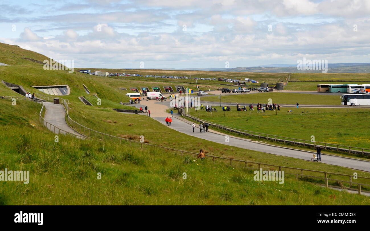 The Cliffs of Moher on the western seaboard of County Clare is Ireland ...