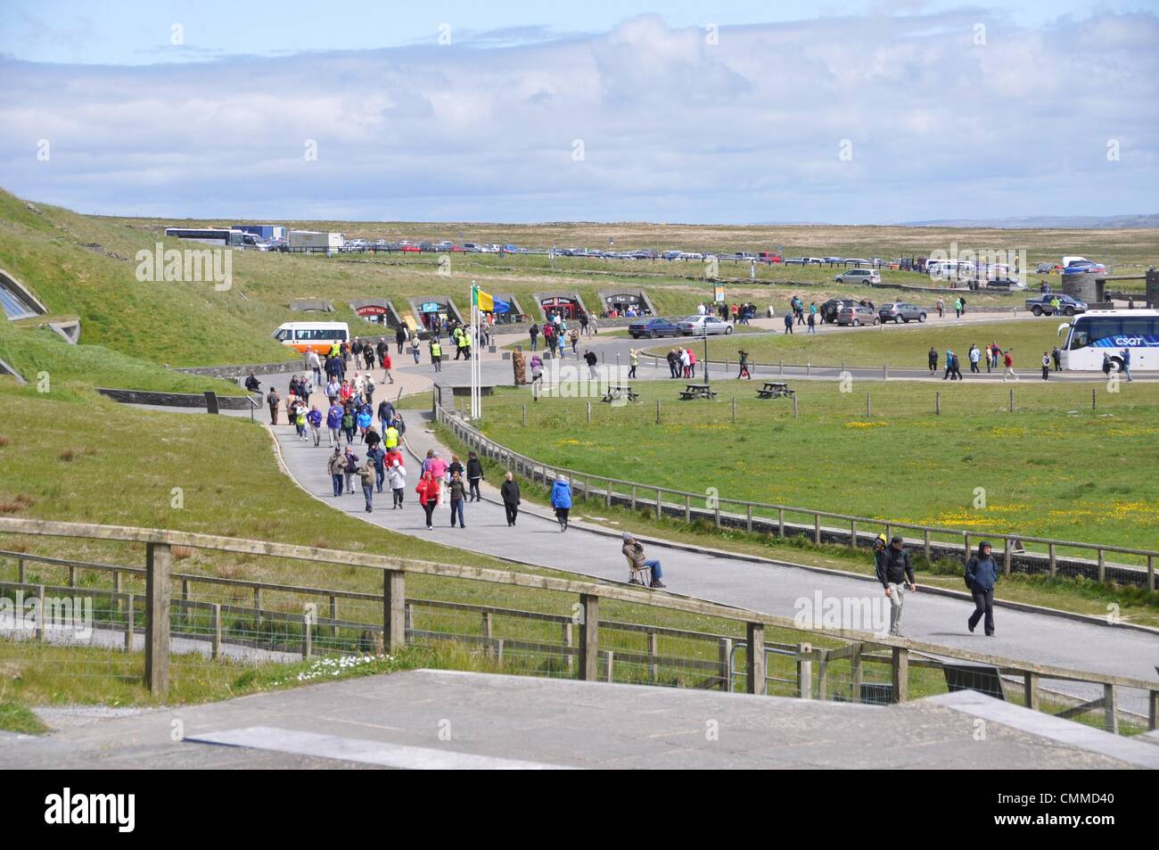 The Cliffs of Moher on the western seaboard of County Clare is Ireland ...