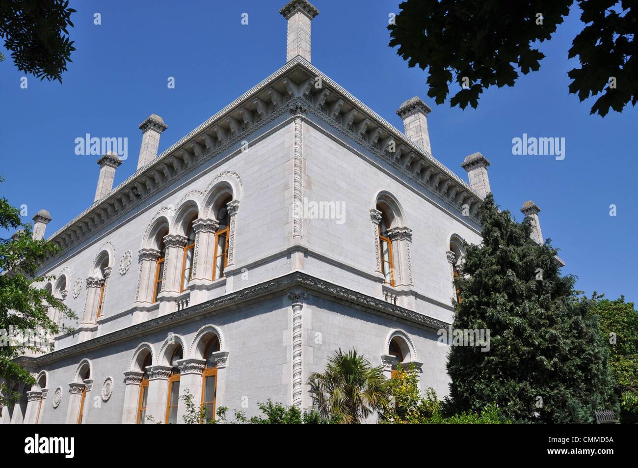 A recently renovated building on the campus of Trinity College displays ...
