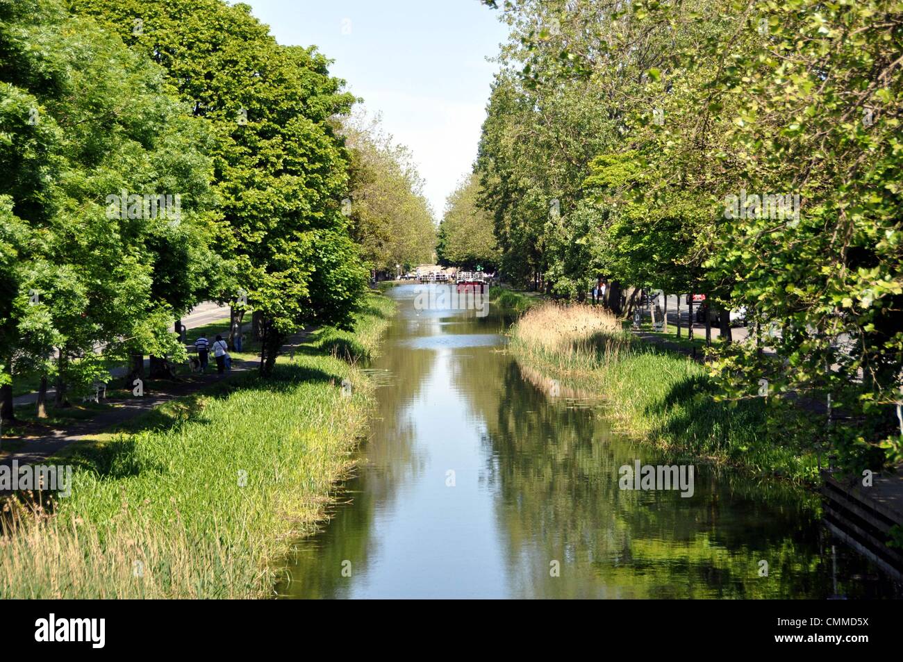 The Grand Canal is one of the canals that connect Dublin in the east of ...