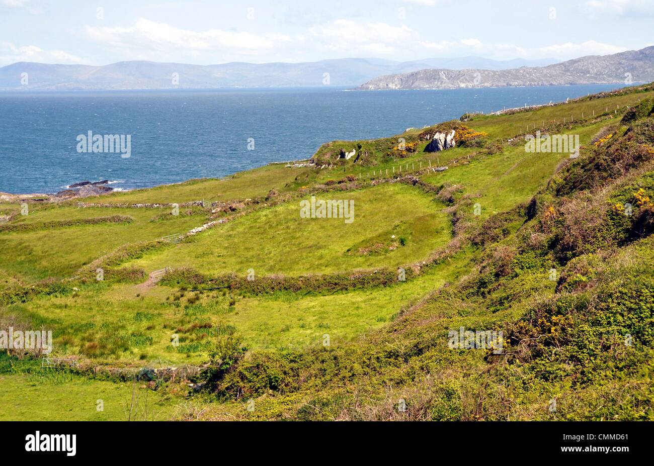 The Bantry Bay seen from the Ring of Beara near village of Adrigole (co ...
