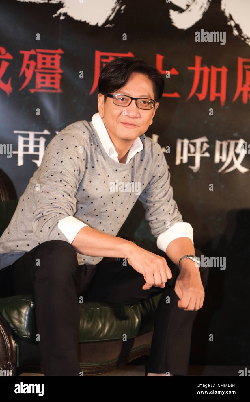 Taipei, Taiwan. 5th Nov, 2013. Actor Chen You promotes film Rigor ...