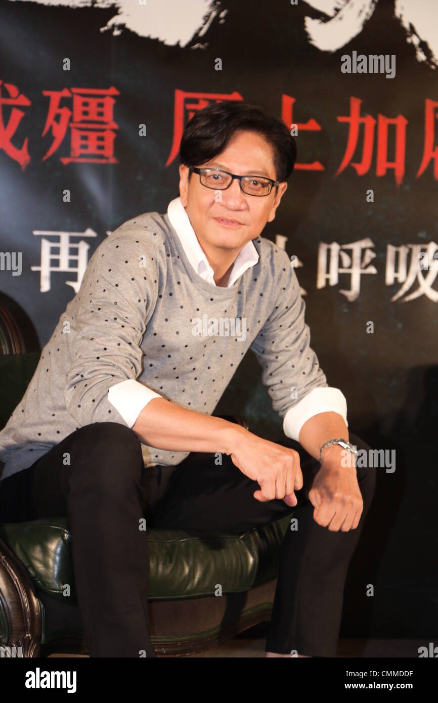 Taipei, Taiwan. 5th Nov, 2013. Actor Chen You promotes film Rigor ...