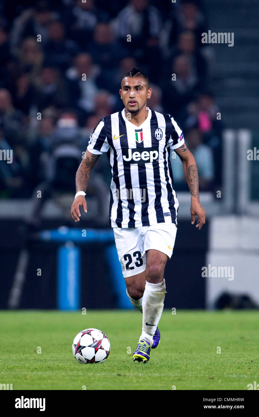 Turin, Italy. 5th November 2013. Arturo Vidal (Juventus) Football ...
