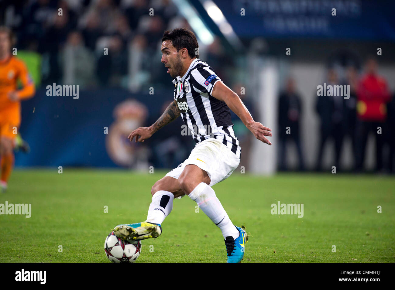 Turin, Italy. 5th November 2013. Carlos Tevez (Juventus) Football ...