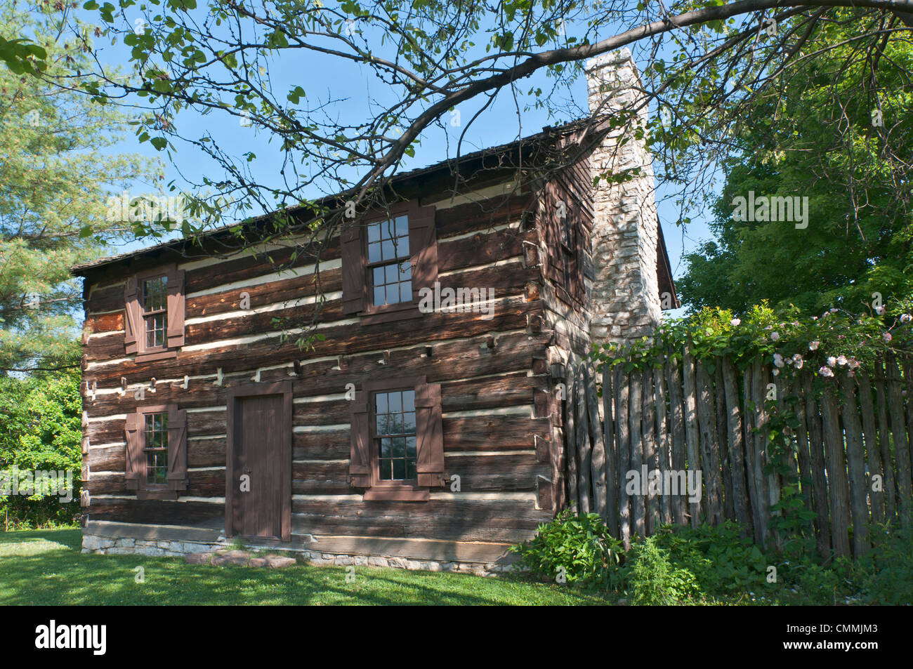 Tennessee, Knoxville, James White's Fort founder of Knoxville 1786, two ...