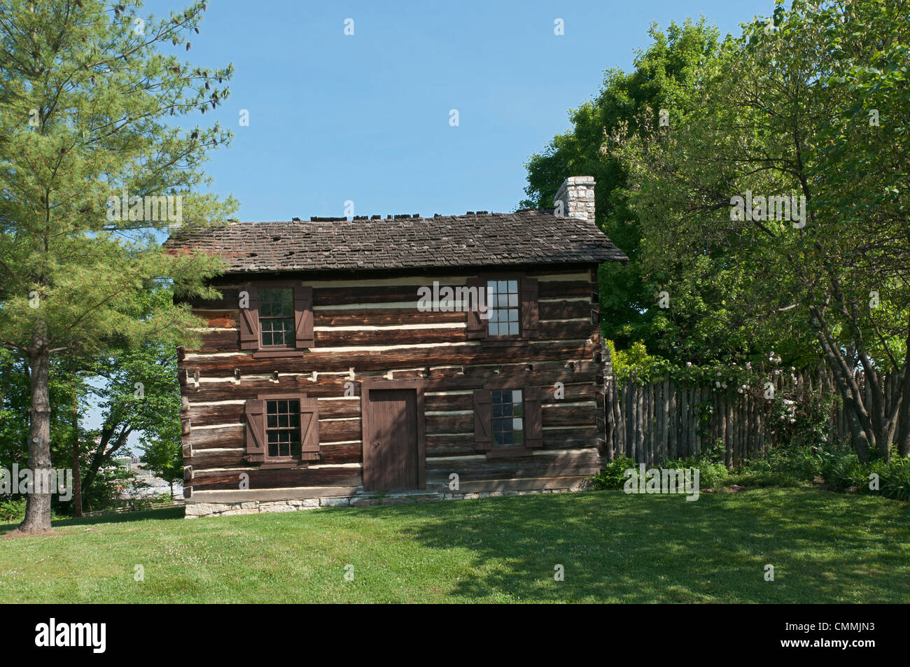 Tennessee, Knoxville, James White's Fort founder of Knoxville 1786, two ...