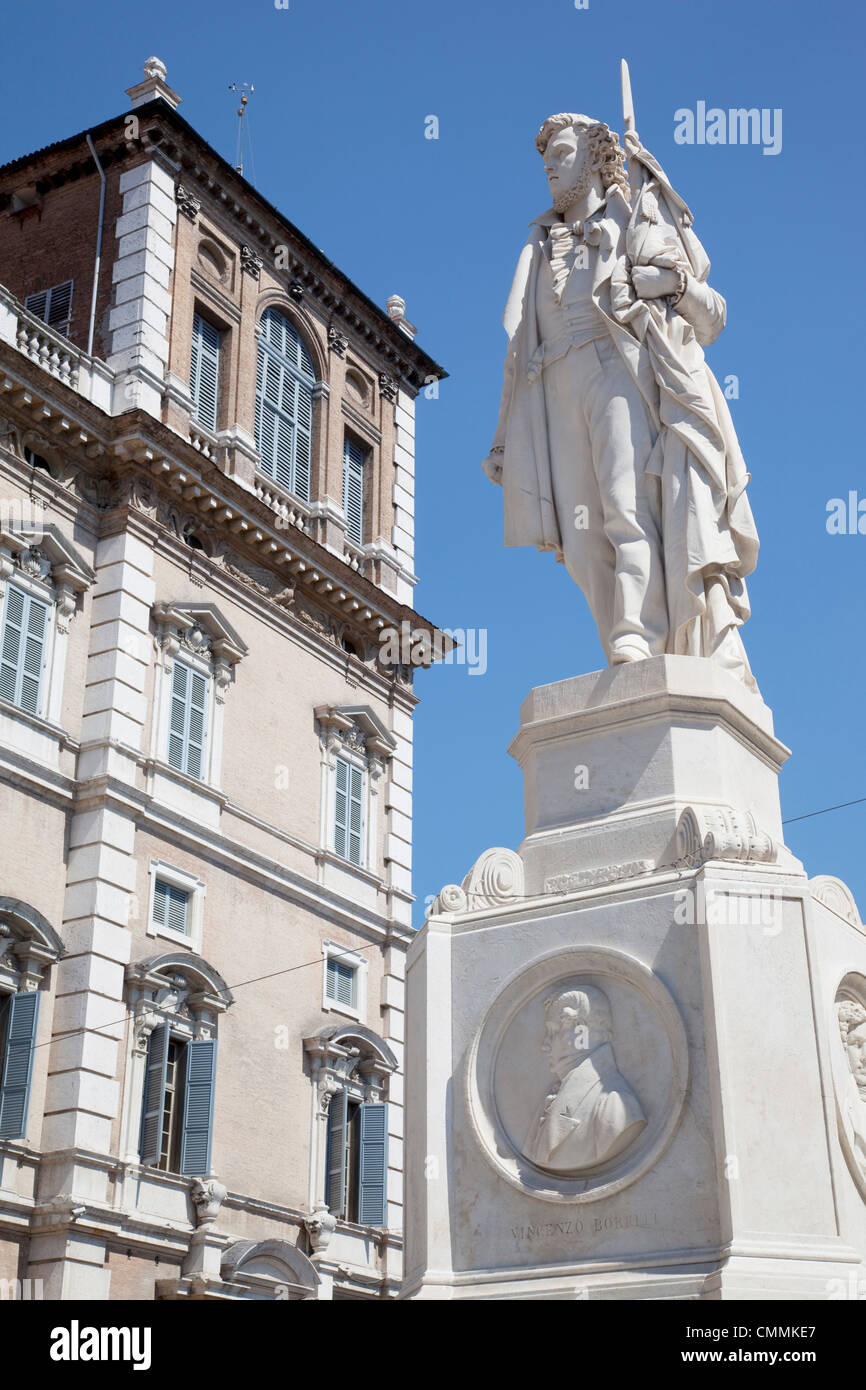 Ducal Palace and statue, Modena, Emilia Romagna, Italy, Europe Stock ...