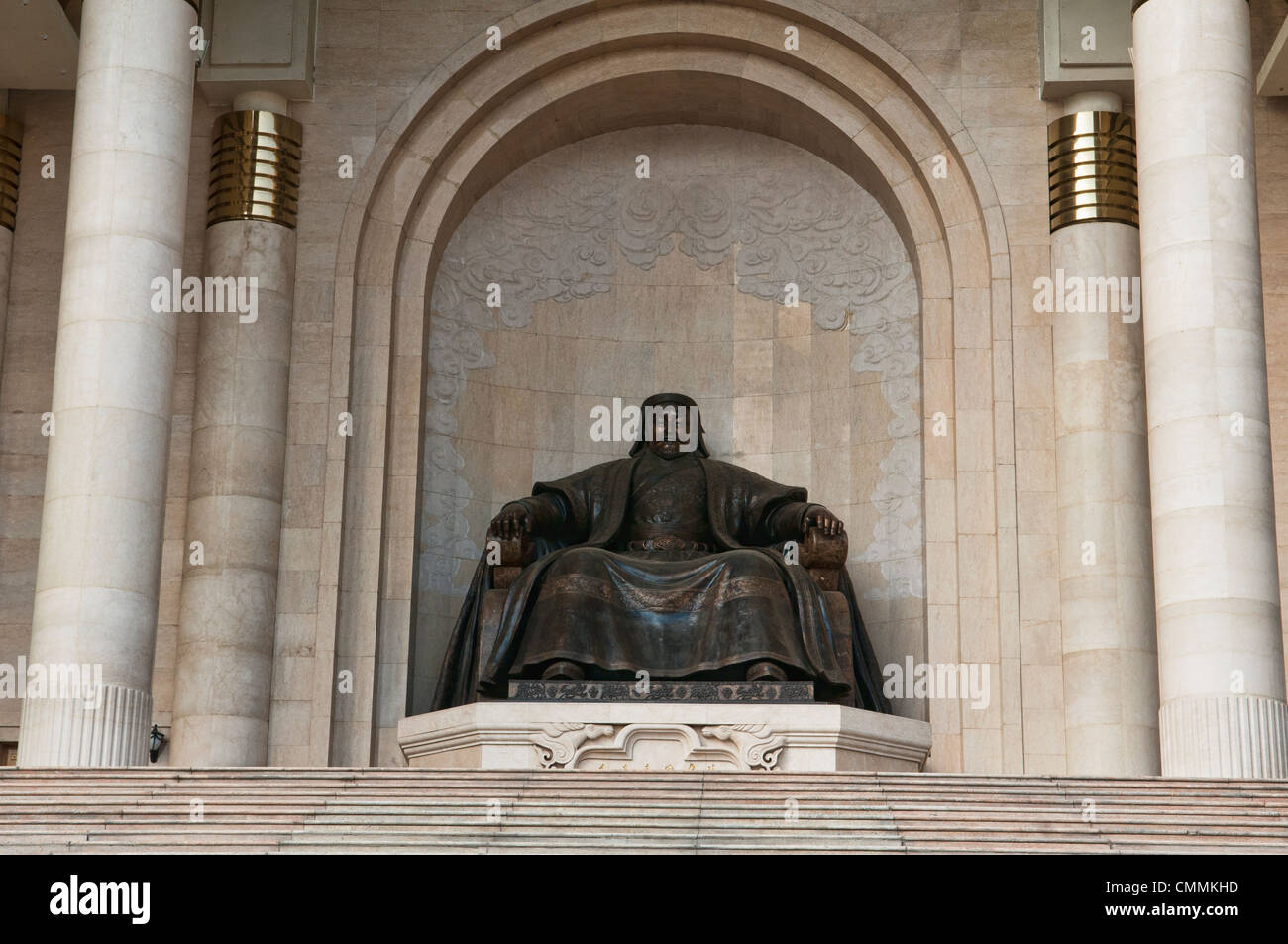 Genghis Khan statue in Ulan Baatar, Mongolia Stock Photo - Alamy