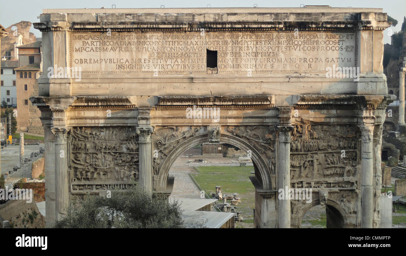 Arch of Septimius Severus, Forum, Rome, Italy Stock Photo - Alamy