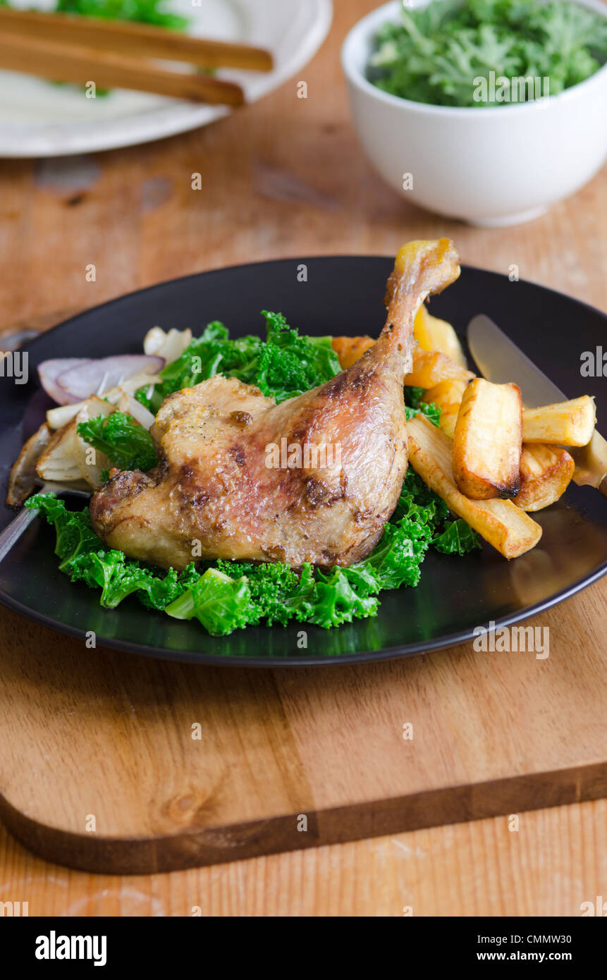 Slow cooked duck leg hi-res stock photography and images - Alamy