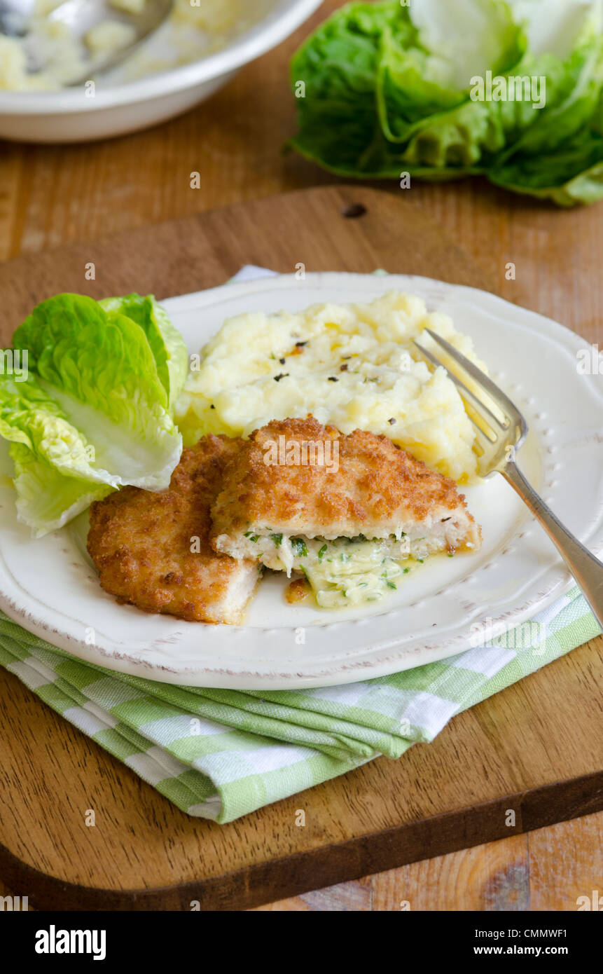 Chicken kiev plate hi-res stock photography and images - Alamy