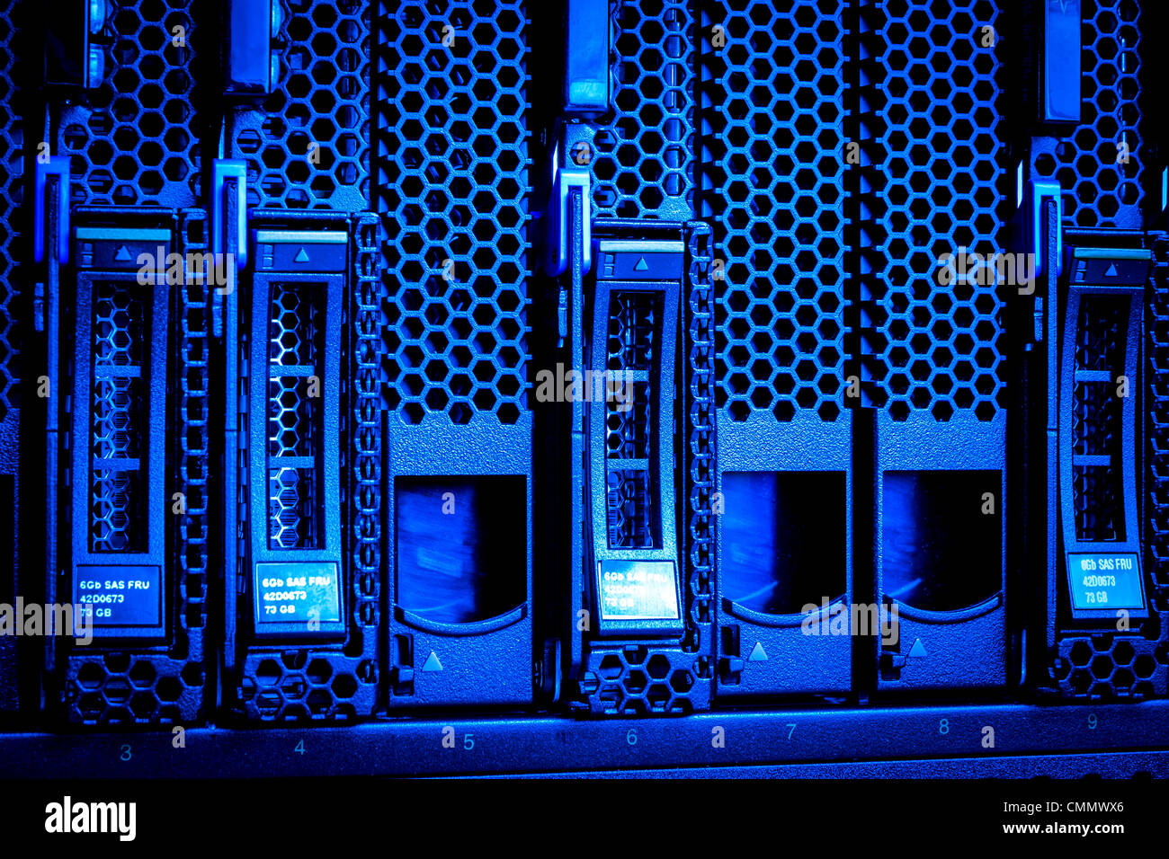 Detail of hard drive cluster in data center Stock Photo - Alamy