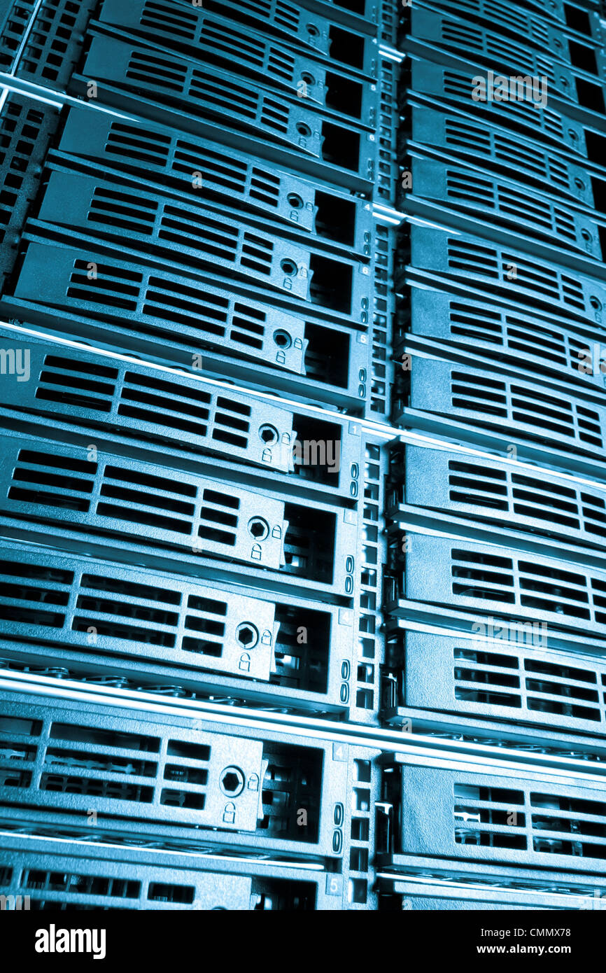 Data center with hard drives Stock Photo - Alamy