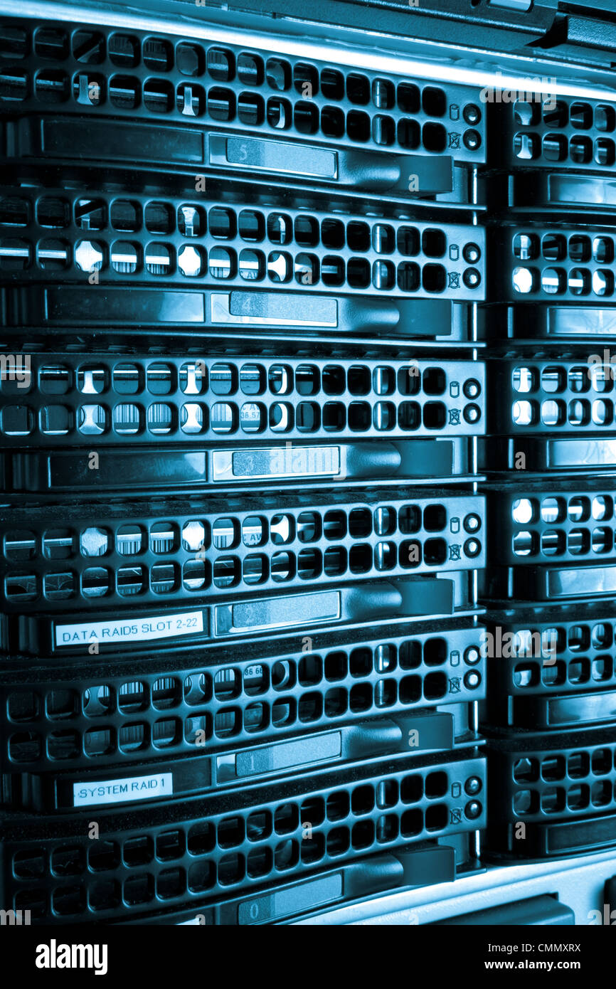 Data center with hard drives Stock Photo - Alamy