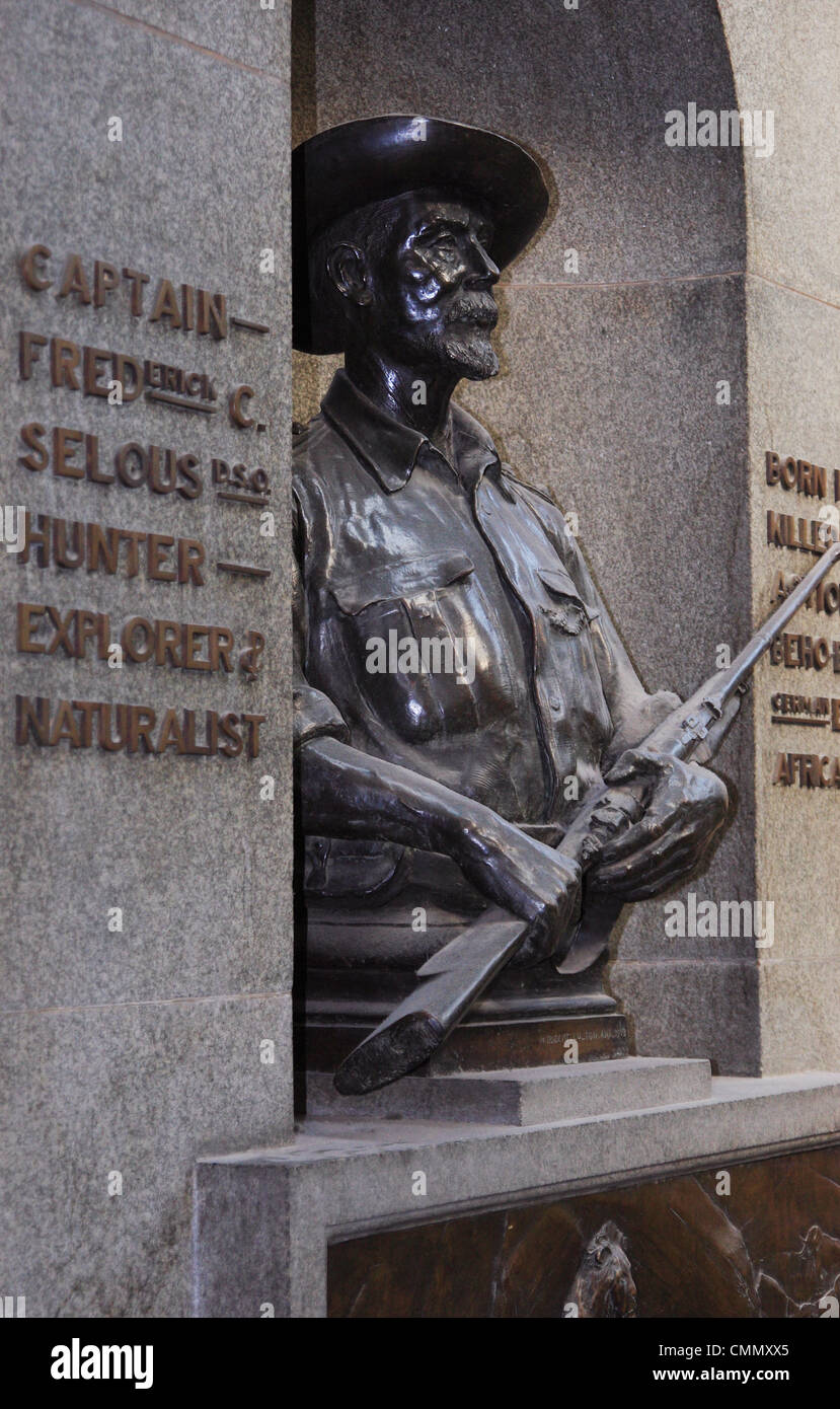 Frederick Courteney Selous Memorial Bust. Natural History Museum ...