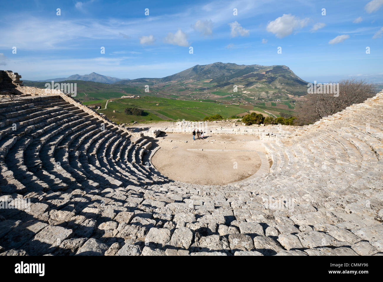 The Amphitheatre, Segesta, Sicily, Italy, Europe Stock Photo - Alamy