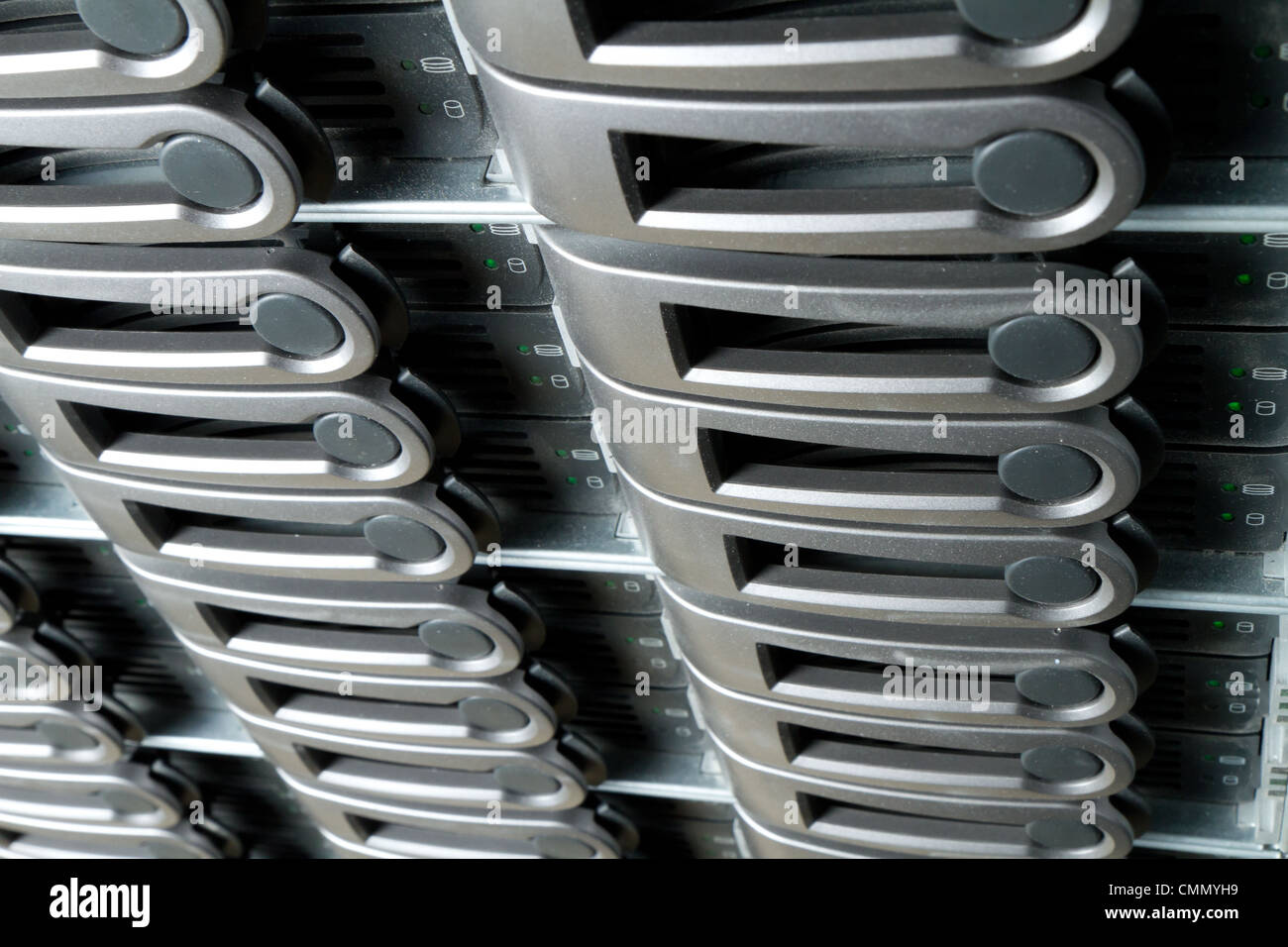 detail of data center with hard drives Stock Photo - Alamy