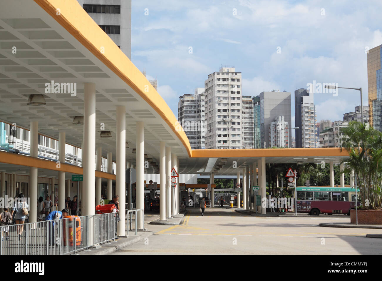 bus terminal in Hong Kong Stock Photo - Alamy