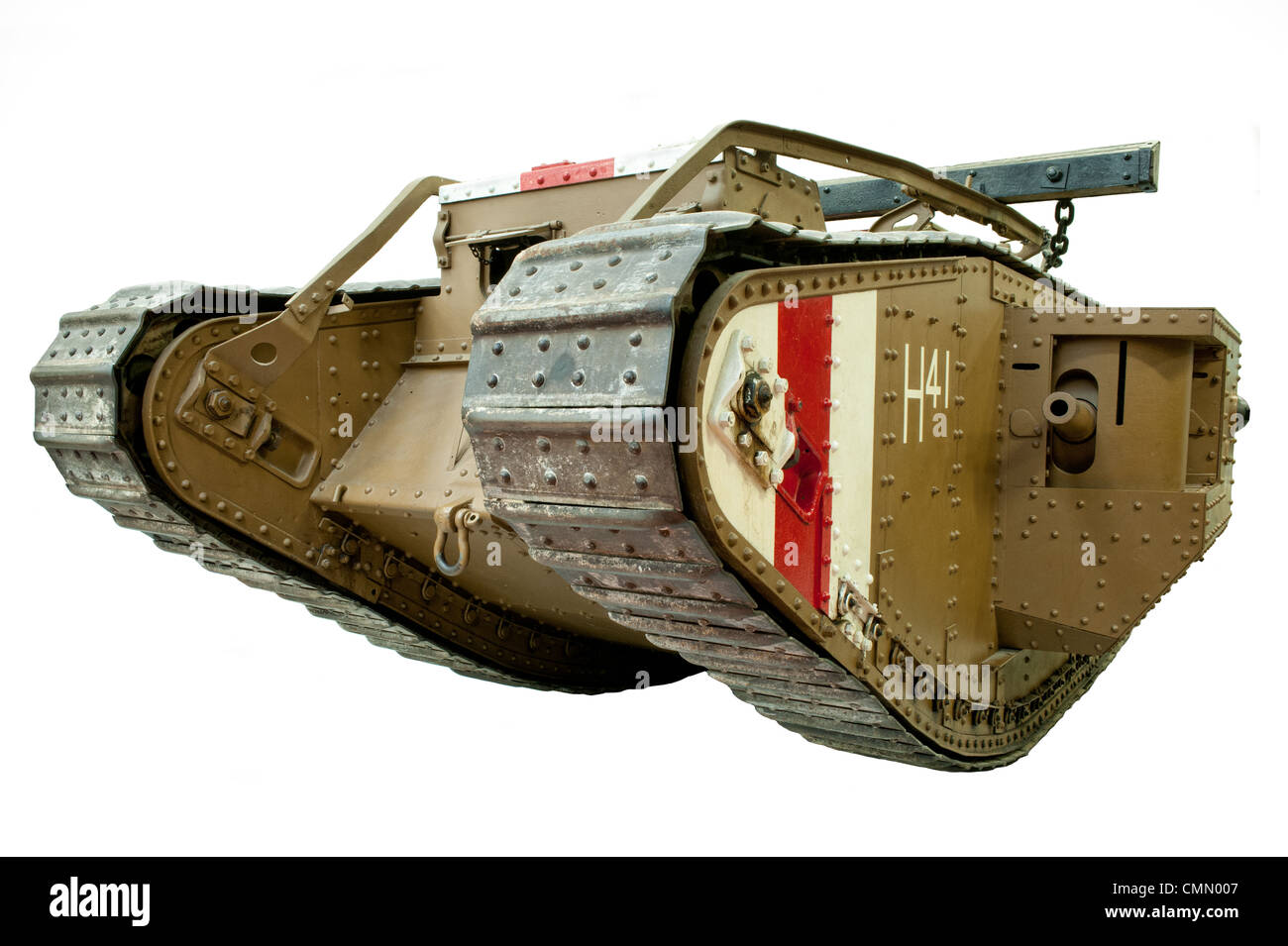 A Cut Out of a Heavy Tank MkV Male used by British armed forced during ...
